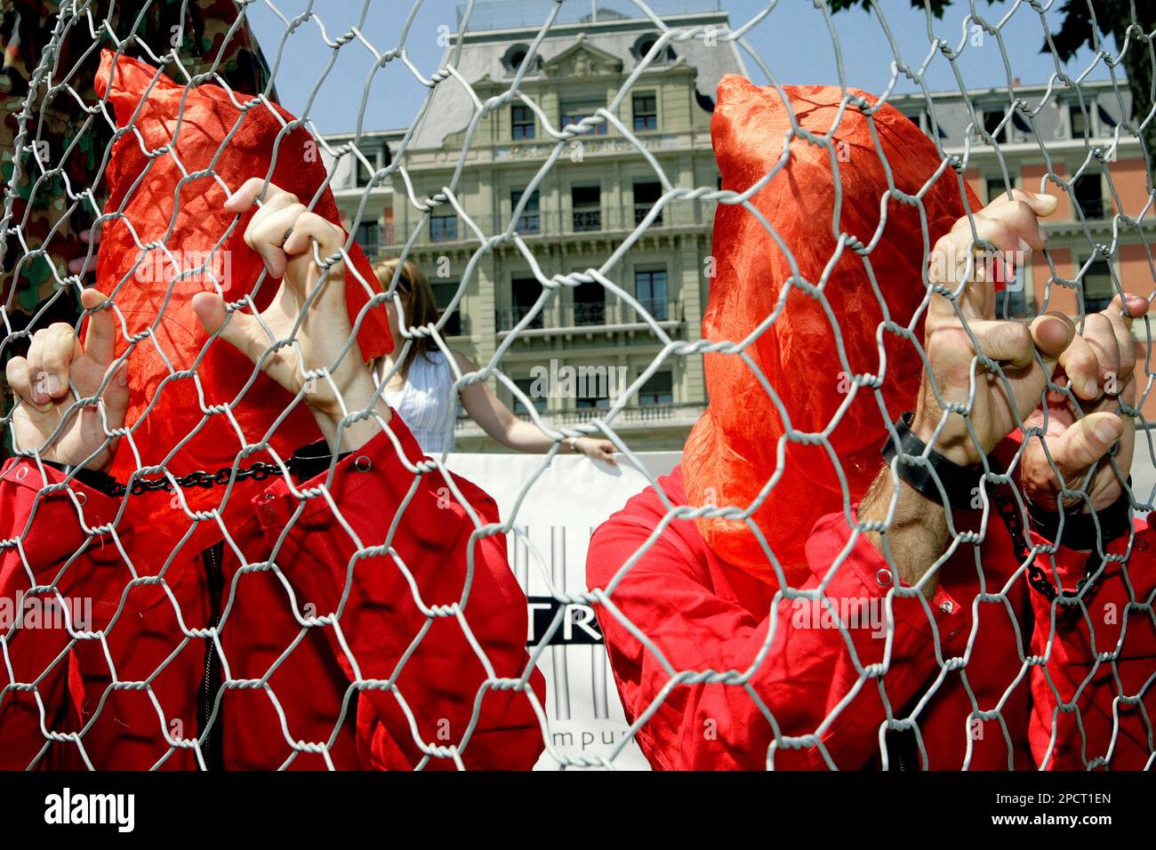 In the context of the International Justice Day on July 17, protesters ...