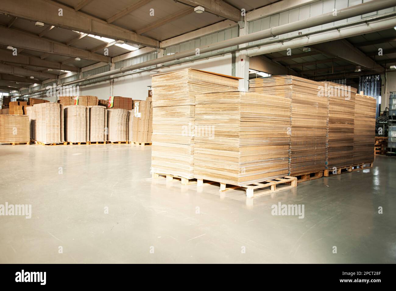 Production line for the production of cardboard and corrugated ...