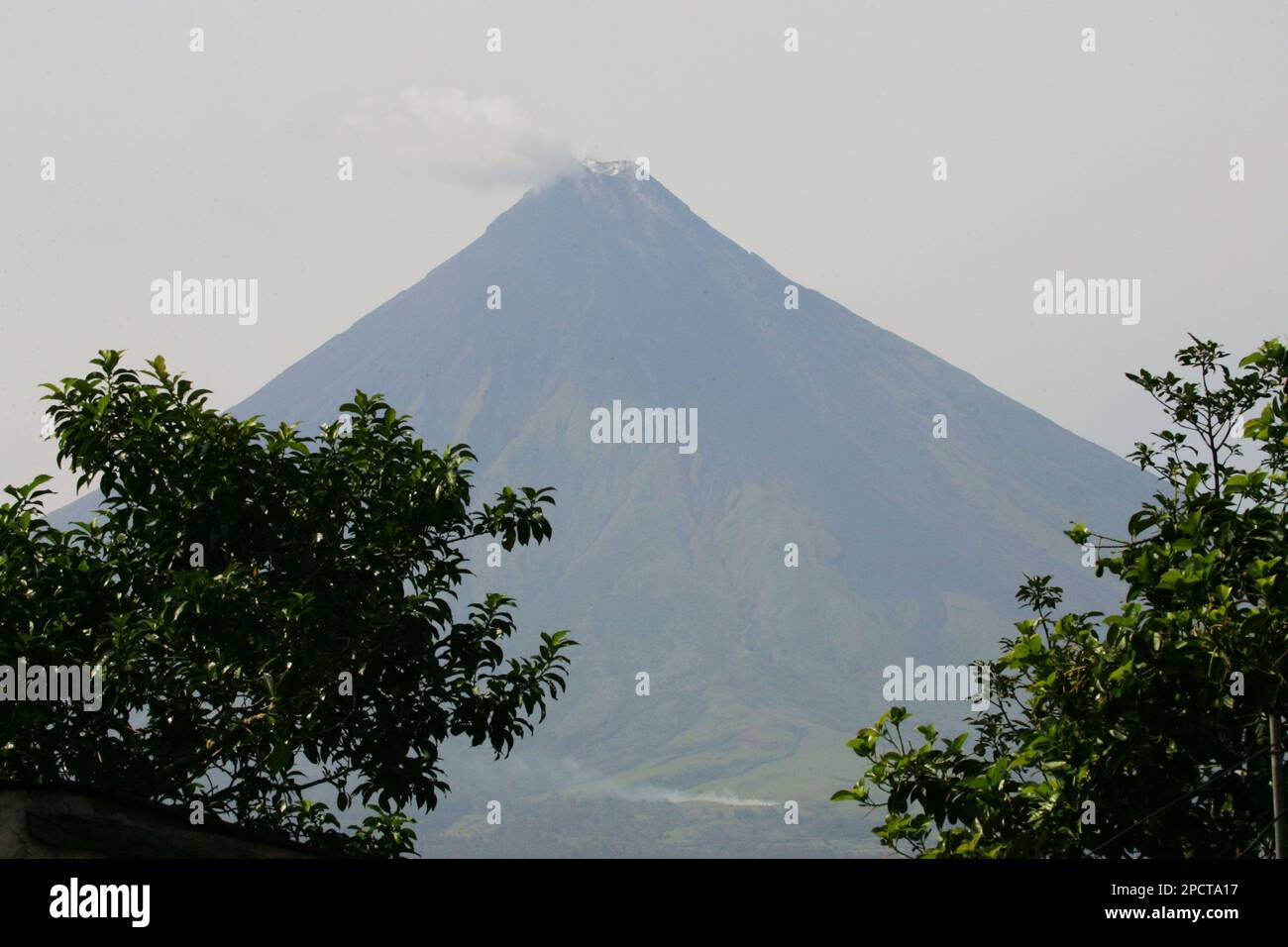 **FILE** Smoke continues to emit from Mayon volcano in Albay province ...
