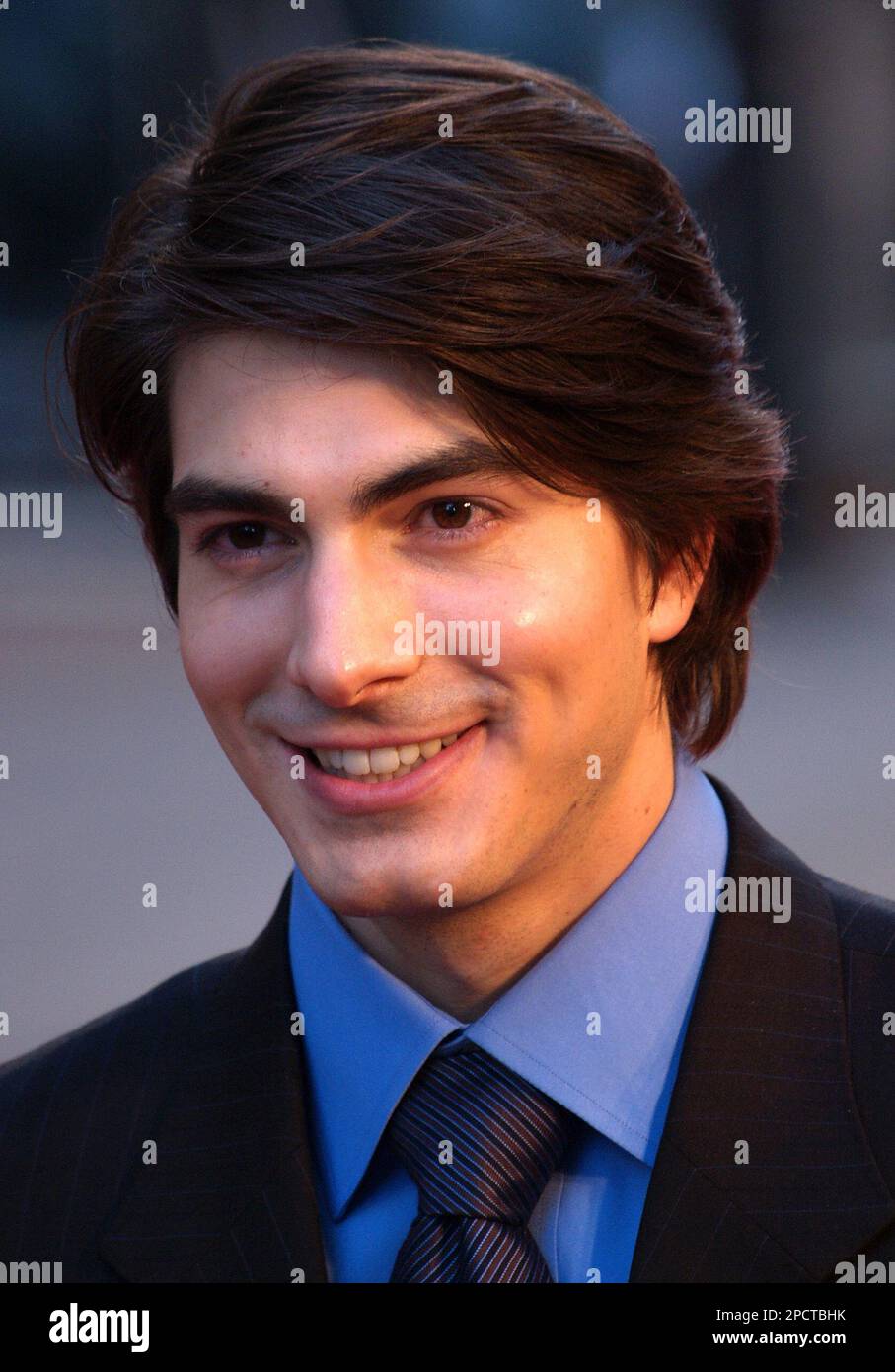 U.S. actor Brandon Routh, the new Superman, arrives in Leicester Square ...