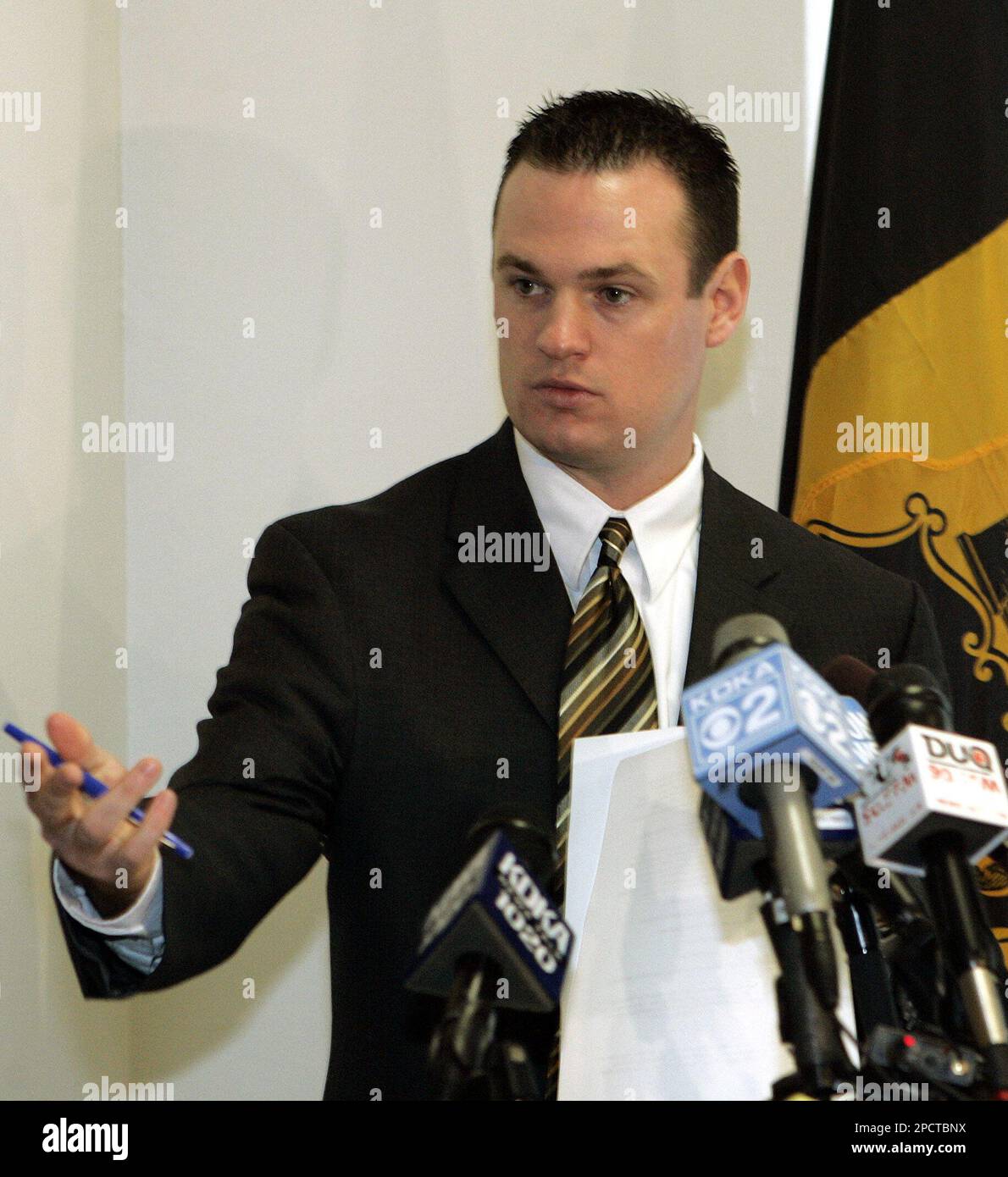 Pittsburgh City Council President Luke Ravenstahl, 26, makes remarks ...