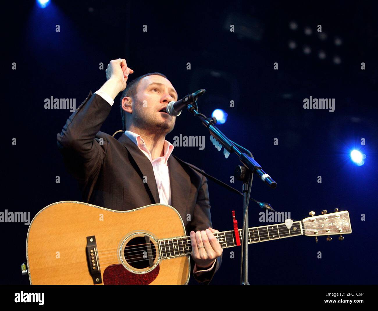 British singer and songwriter David Gray performs on stage, at the ...