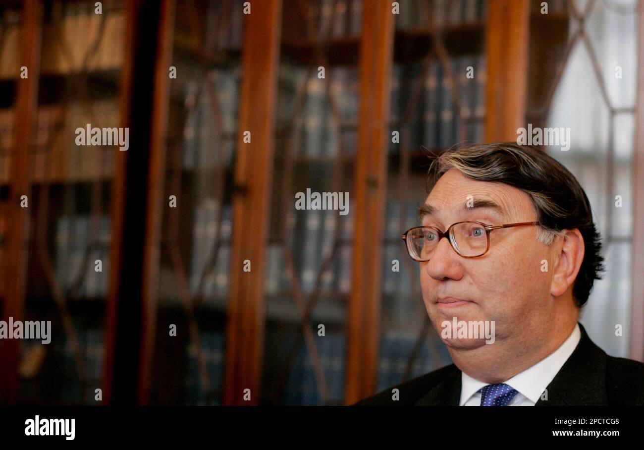 Chief Magistrate of England and Wales Timothy Workman speaks during an ...