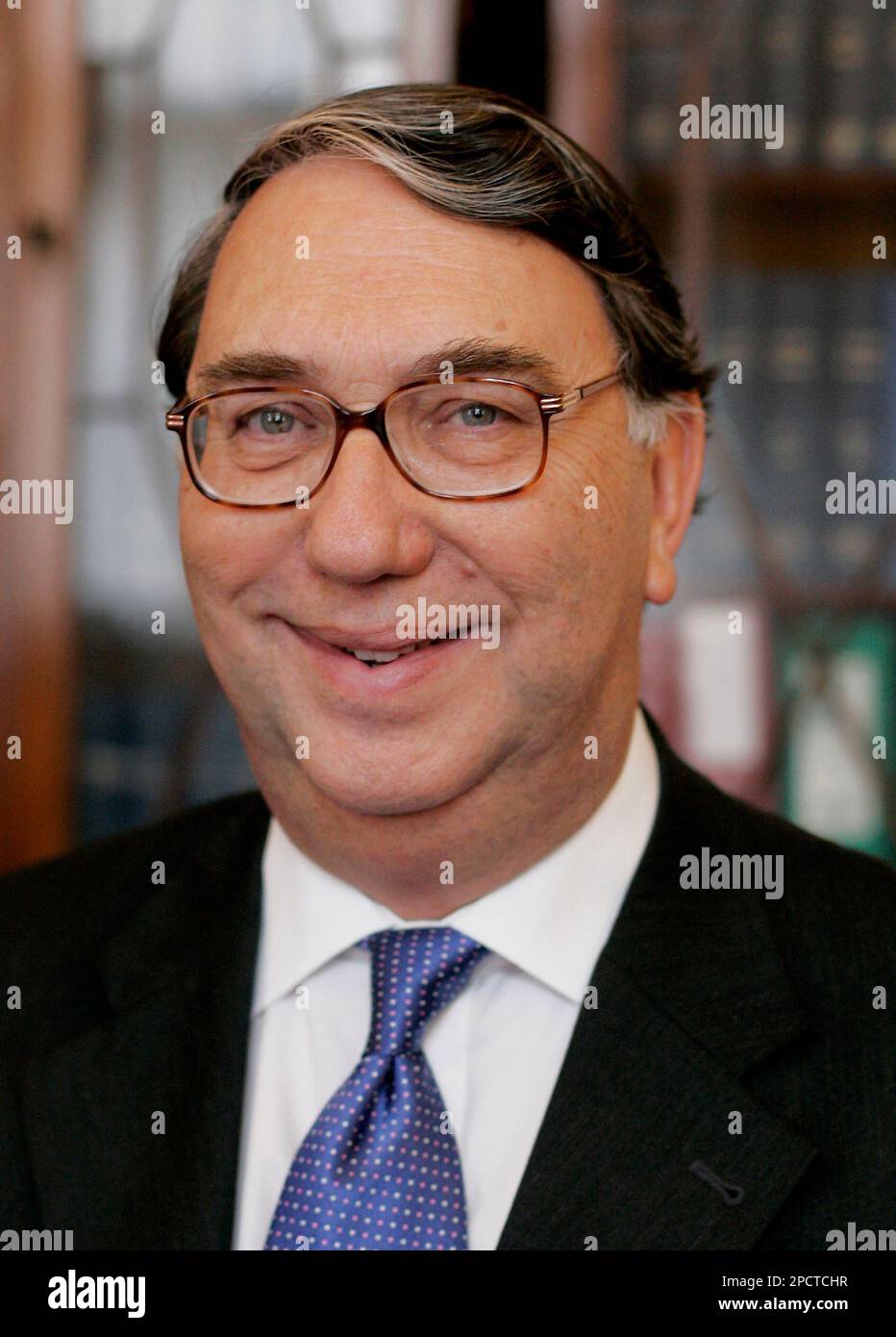 Chief Magistrate of England and Wales Timothy Workman poses for a ...