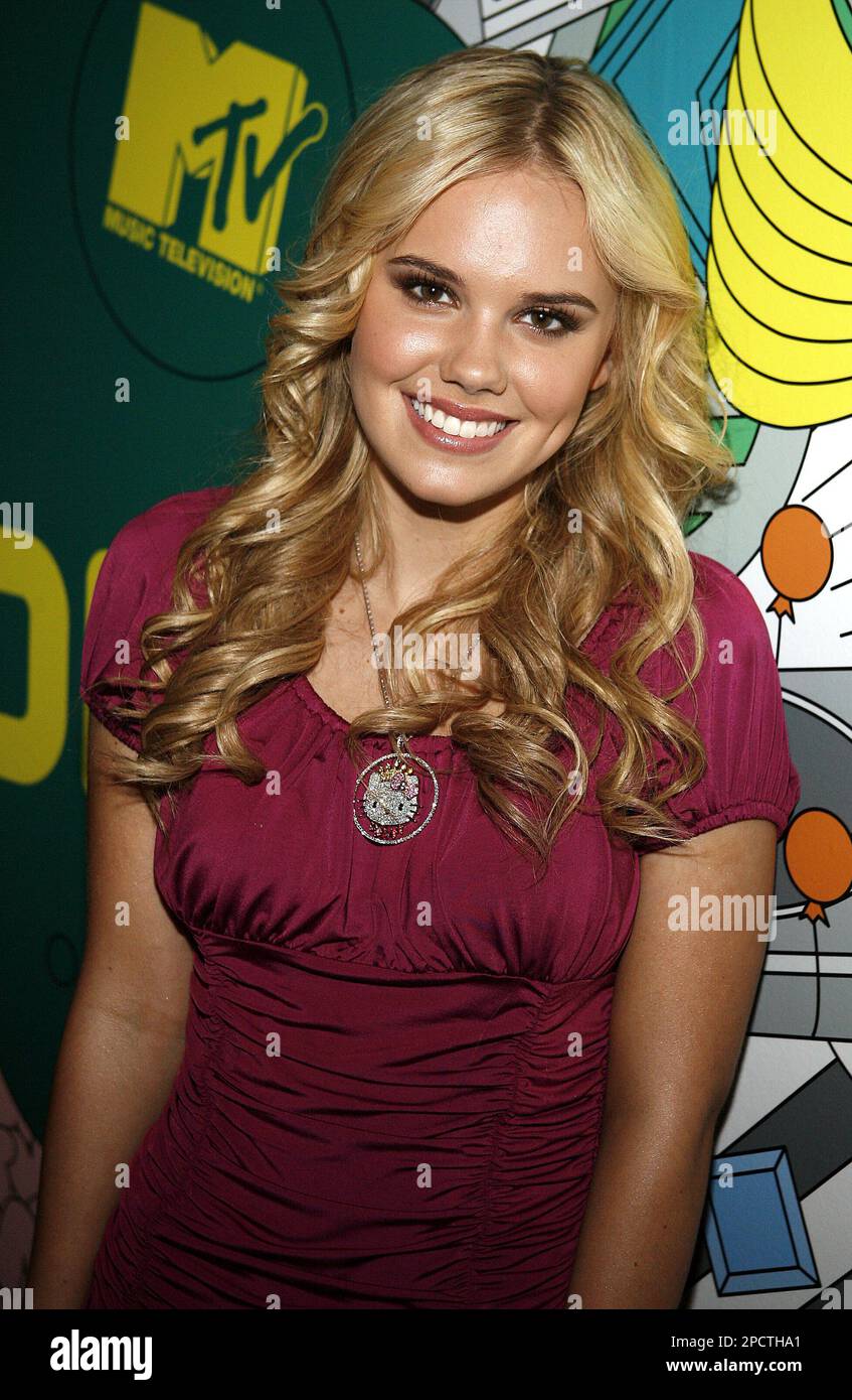 Singer Cheyenne Kimball appears backstage during MTV's "Total Request ...