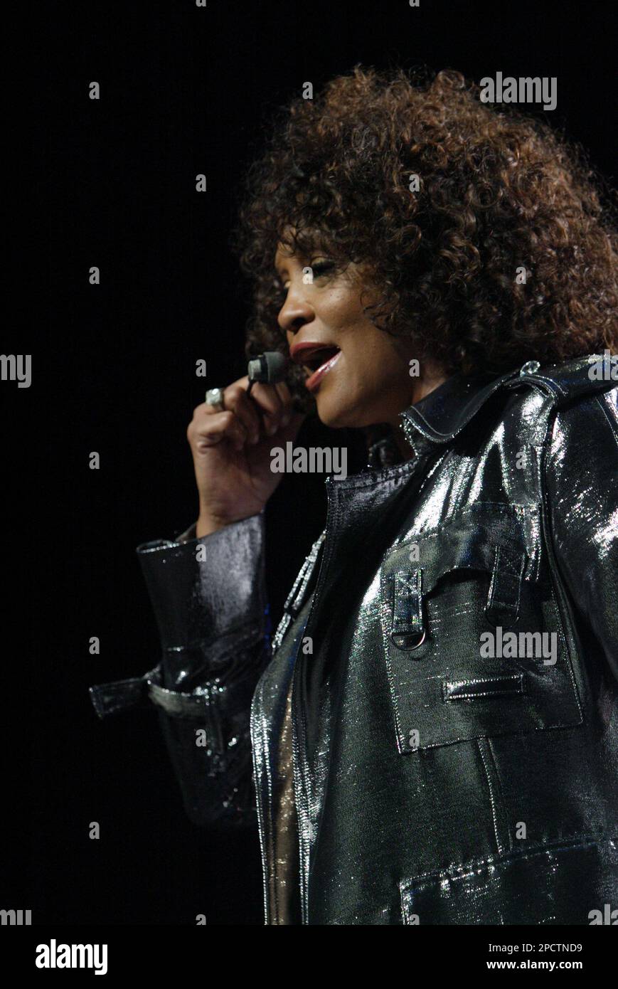Whitney Houston performing live in concert at Acer Arena in Sydney ...