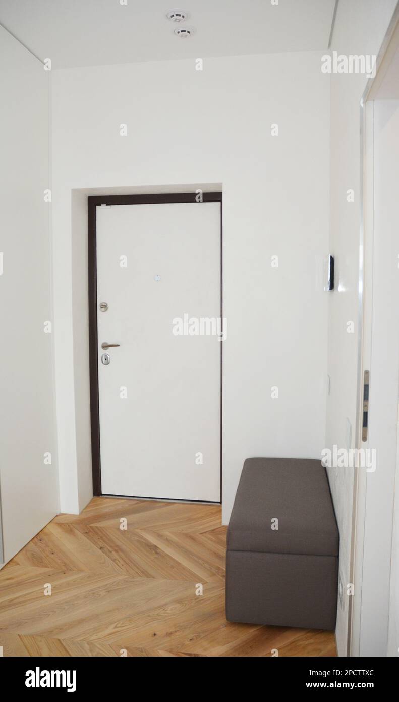 Flat entrance door hall interior Stock Photo - Alamy