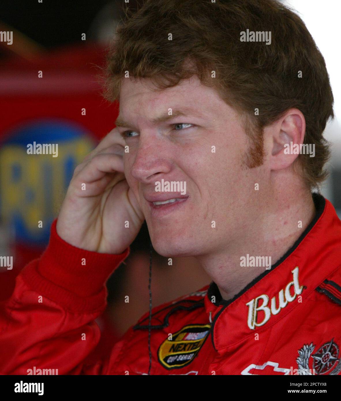 NASCAR Nextel Cup Series driver Dale Earnhardt Jr., puts in his ...