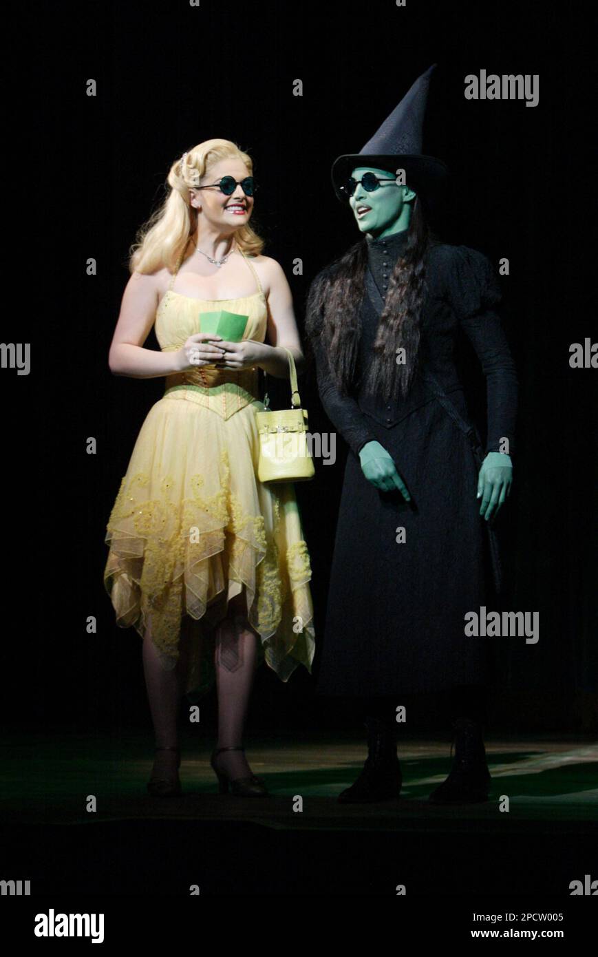 Lucy Durack (Glinda the Good Witch) and Amanda Harrison (Elphaba the ...