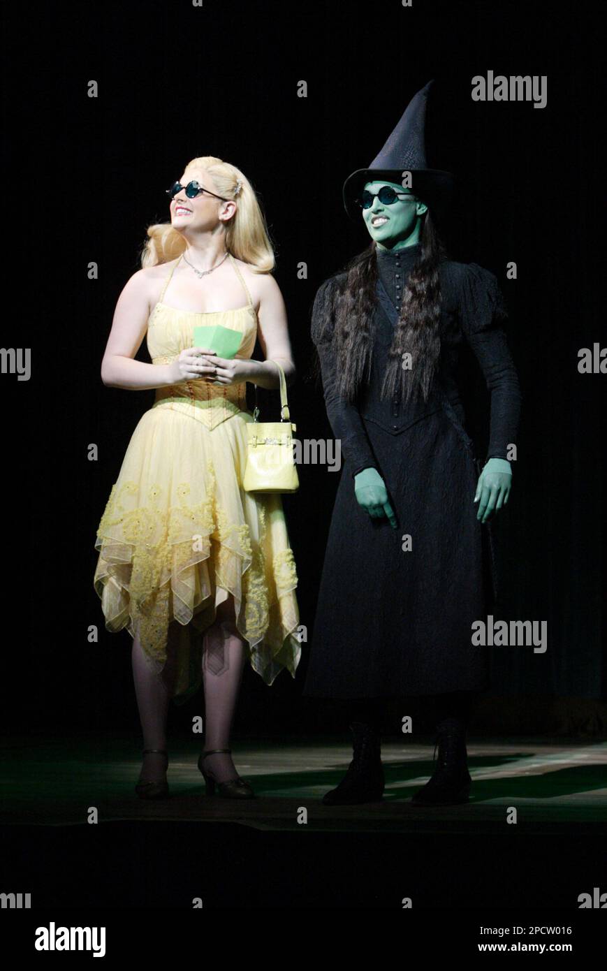 Lucy Durack (Glinda the Good Witch) and Amanda Harrison (Elphaba the ...