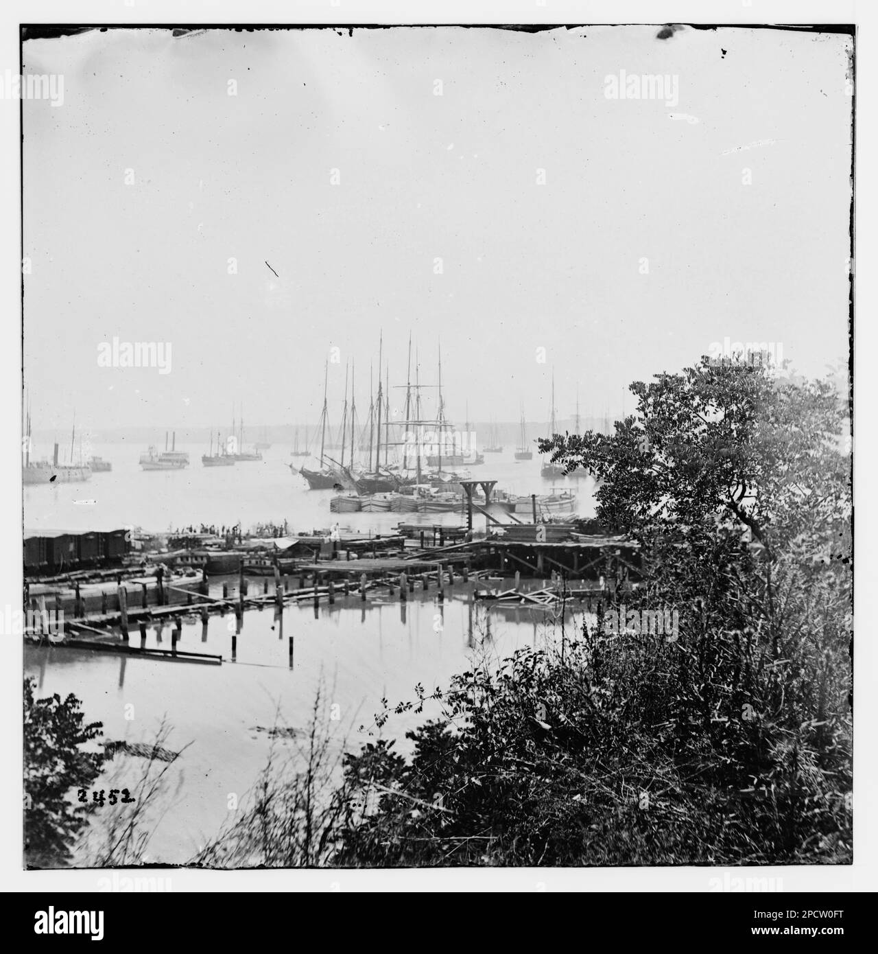 City Point, Virginia. Wharf and transports. Civil war photographs, 1861 ...