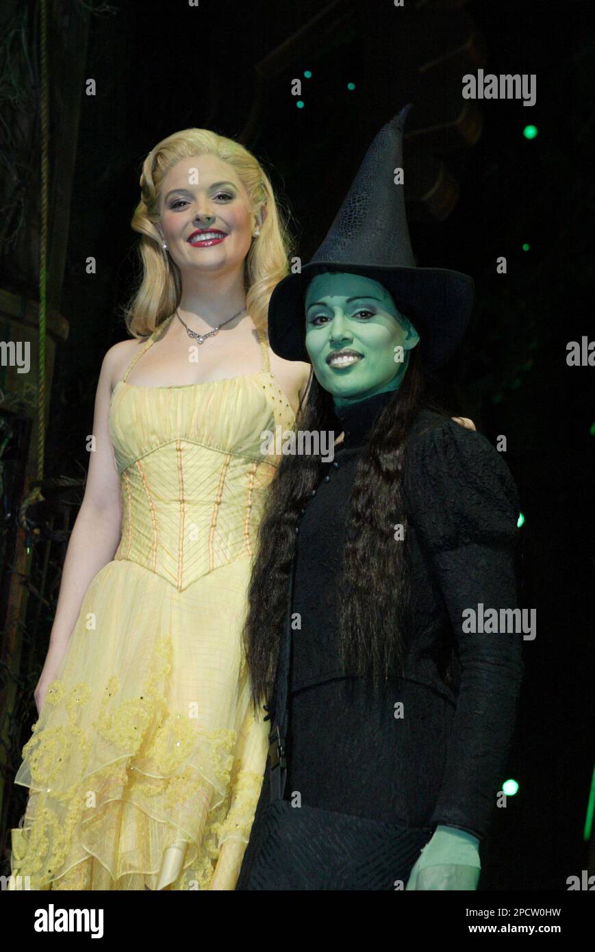 Lucy Durack (Glinda the Good Witch) and Amanda Harrison (Elphaba the ...