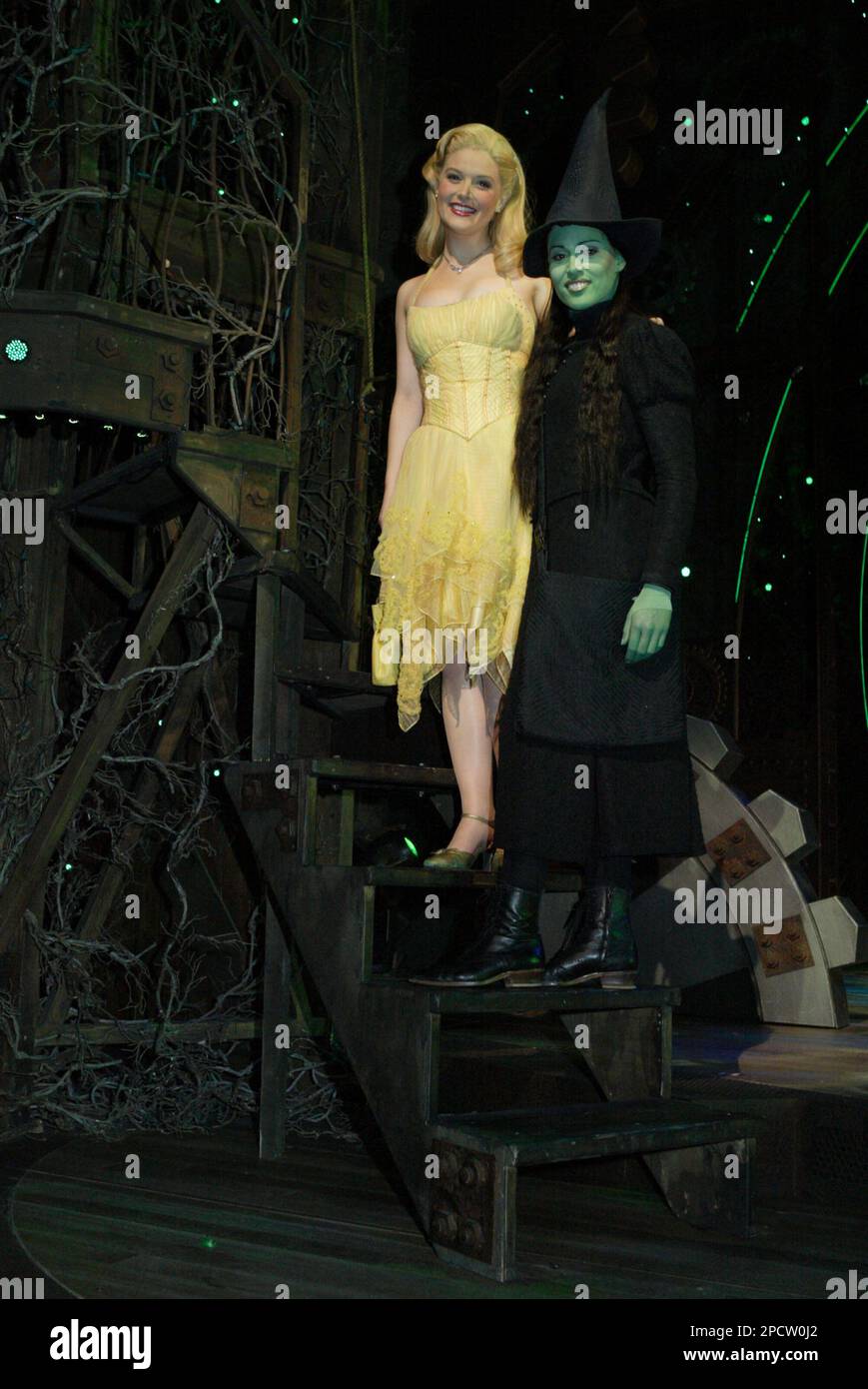 Lucy Durack (Glinda the Good Witch) and Amanda Harrison (Elphaba the ...