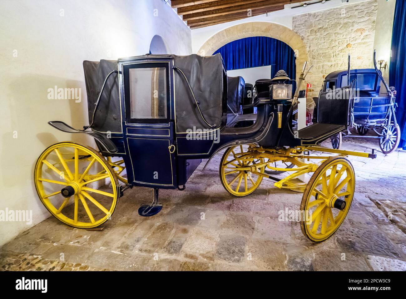 Carriage shelter in the Filangeri-Cutò aristocratic baroque style ...