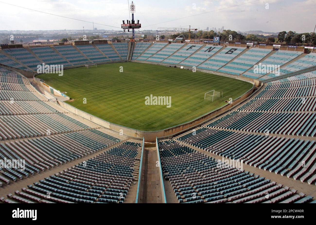 ** FILE ** FNB stadium in Soweto, South Africa, which will be used for ...