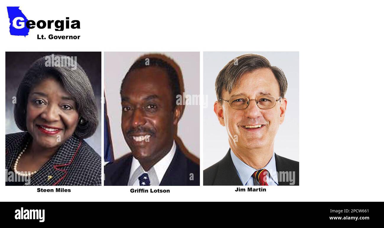FOR USE AS DESIRED WITH GEORGIA ELECTION--LT. GOVERNOR--Democratic ...