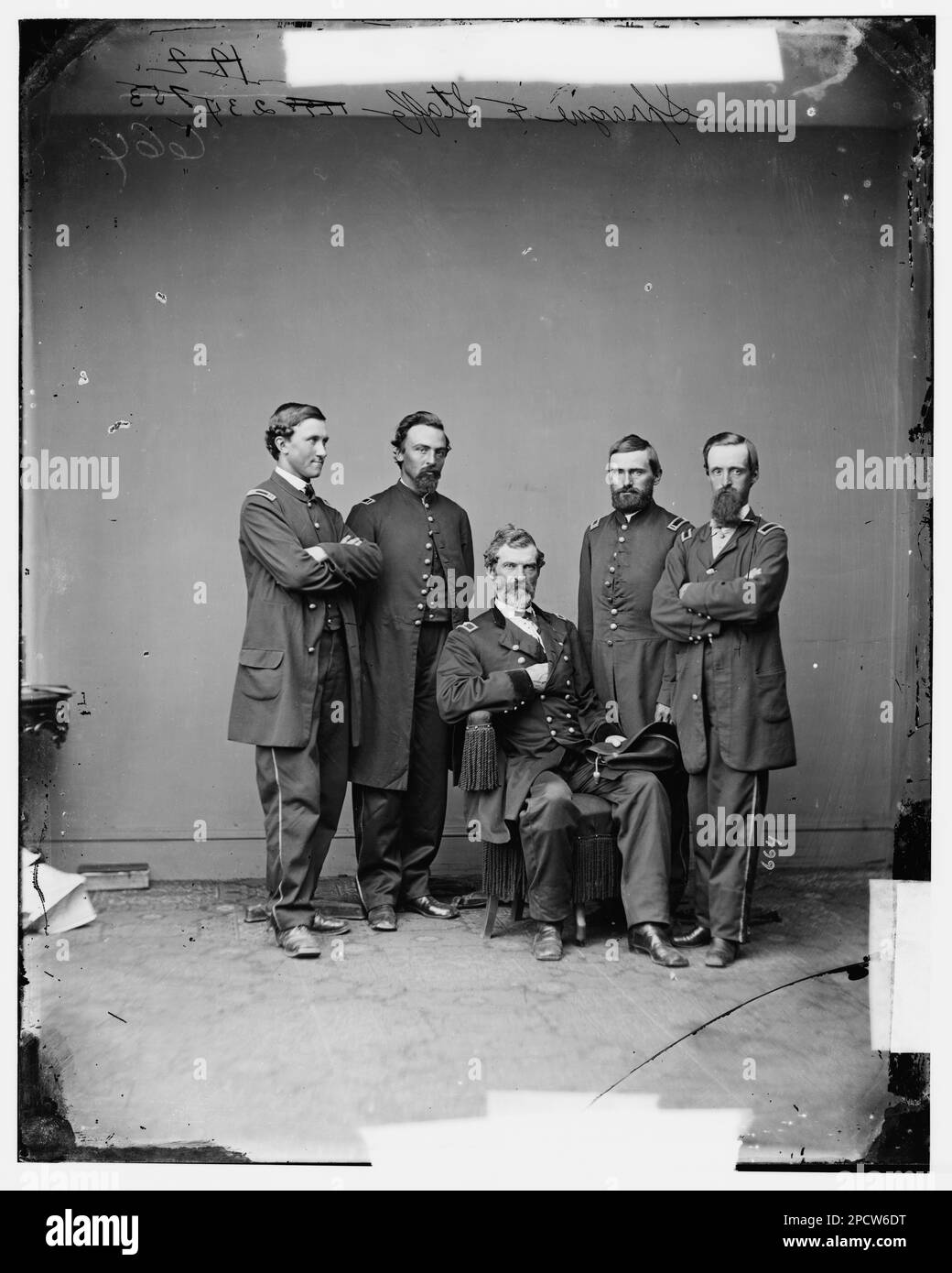 General John W. Sprague, U.S.A. and staff. Civil war photographs, 1861 ...
