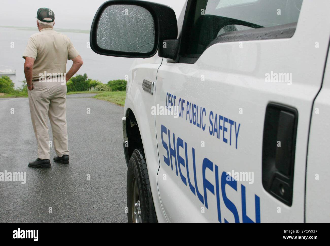 Shellfish Constable Phil Kent looks out at the clam flats at Eagle Hill ...