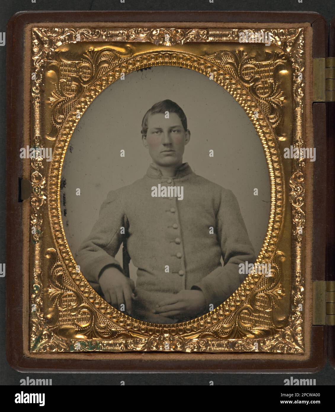 Unidentified soldier in Confederate uniform. Liljenquist Family ...