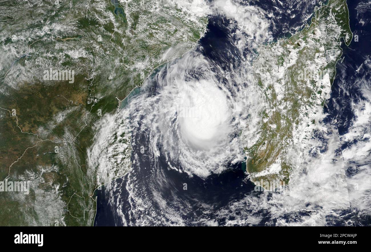 This satellite image provide by the NASA Earth Observatory shows ...