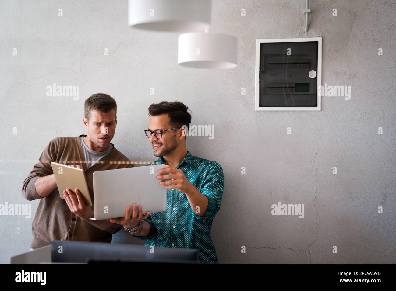 Social media, online, connect, technology concept. Startup. Happy ...