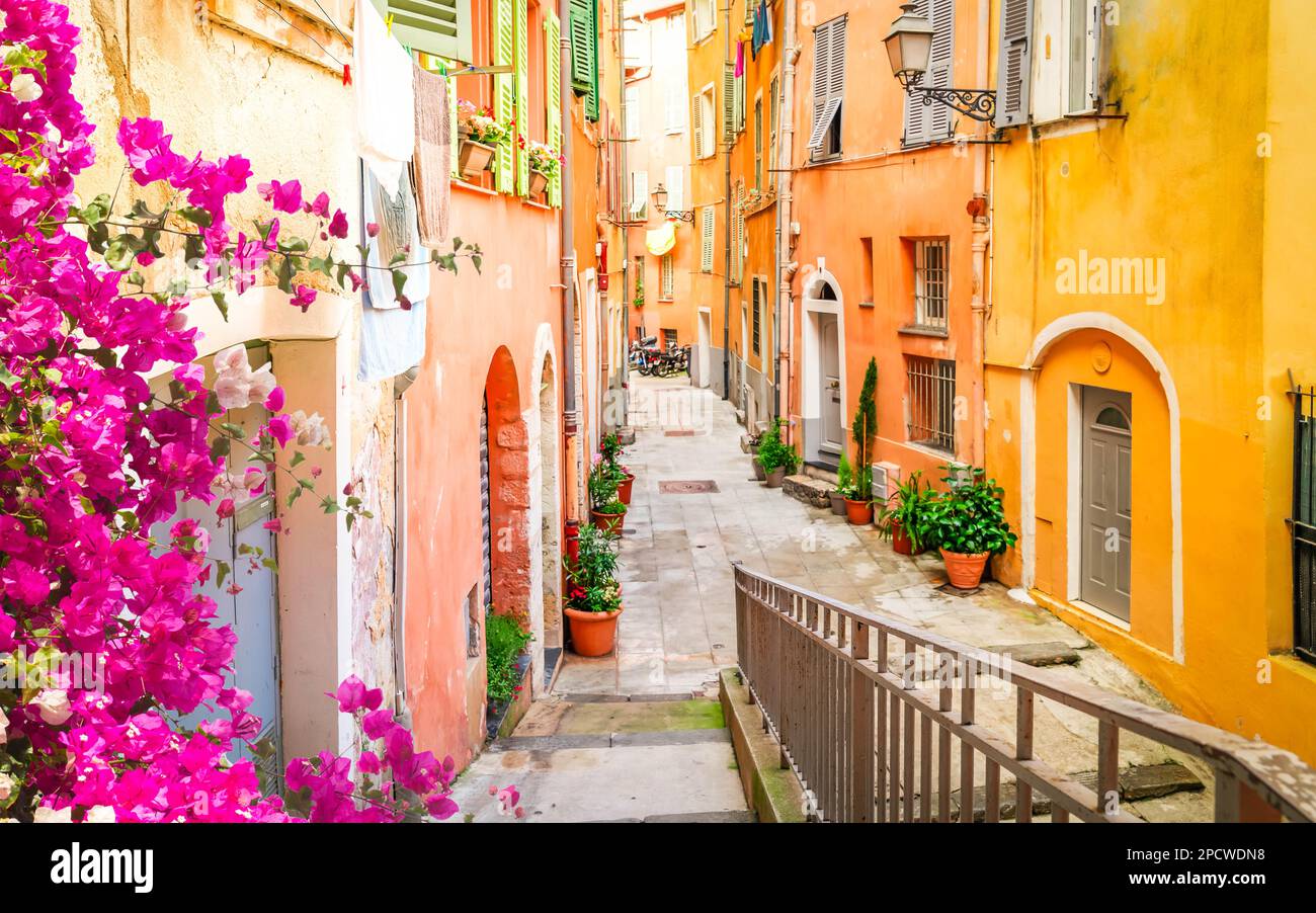 old town of Nice, France Stock Photo - Alamy