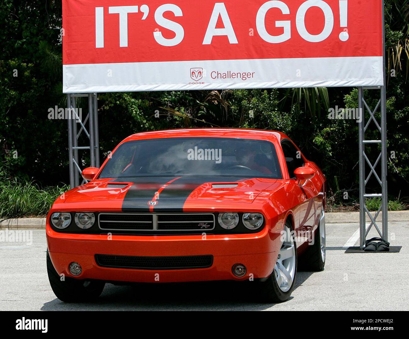 The 2008 Dodge Challenger was unveiled during ceremonies in Daytona ...