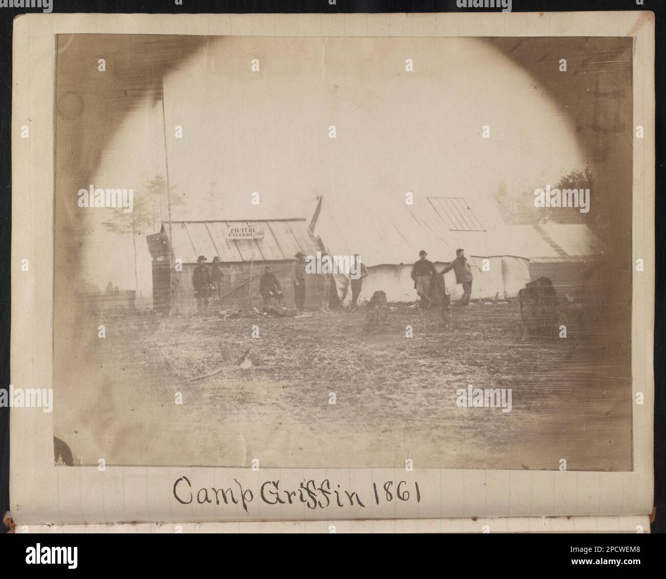 Camp Griffin 1861. Attribution of G.H. Houghton as photographer from ...