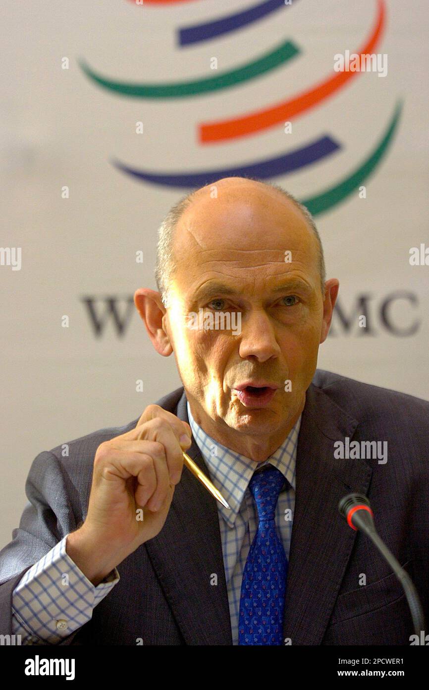 World Trade Organization, WTO, Director General, French Pascal Lamy ...