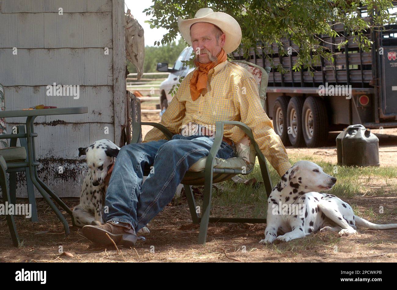 ** ADVANCE FOR WEEKEND EDITIONS JULY 1-2 **Bruce Ford, 53, sits with ...