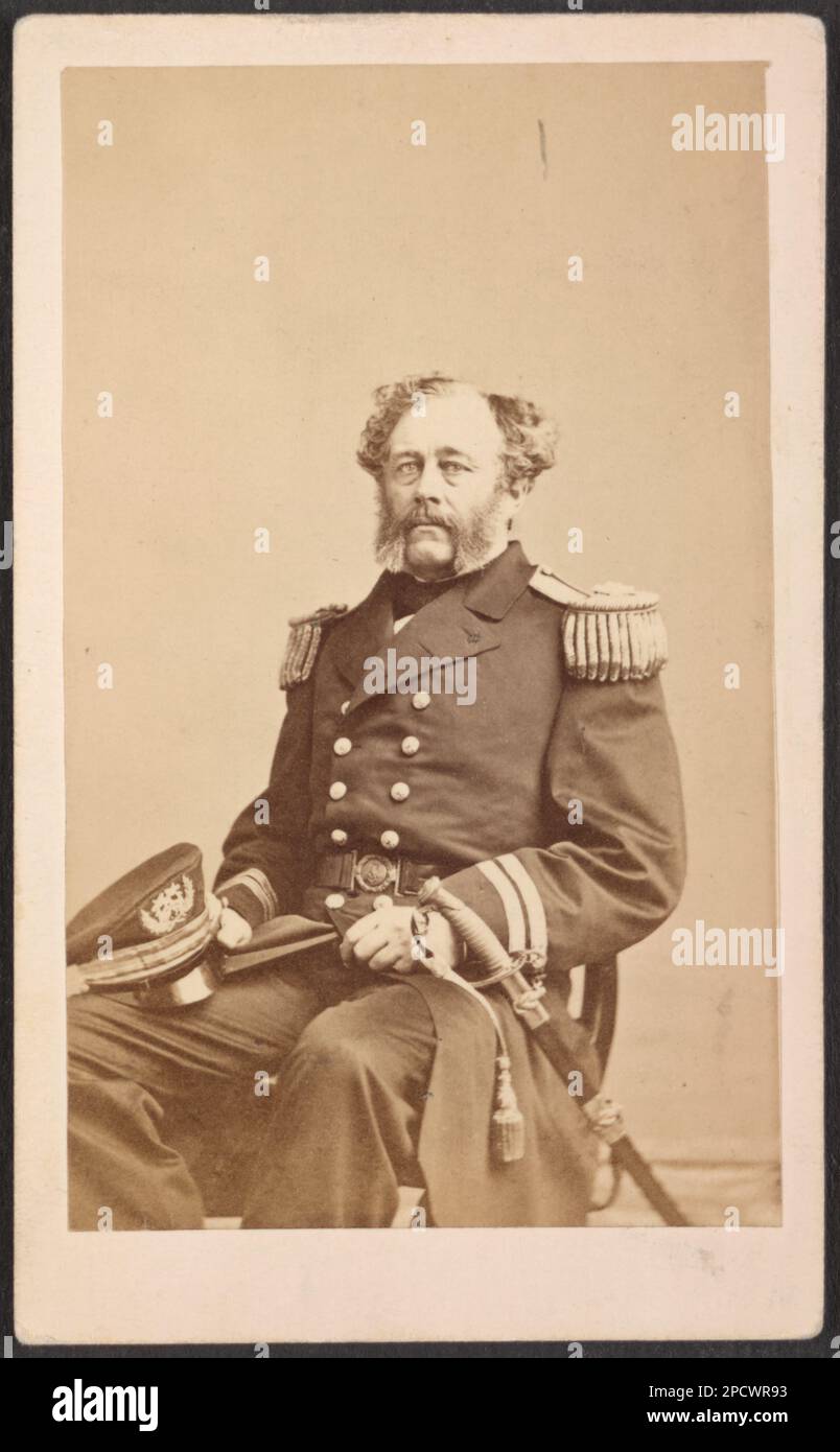 Commander James H. Strong of U.S.S. Mohawk, Flag, and Monongahela in ...