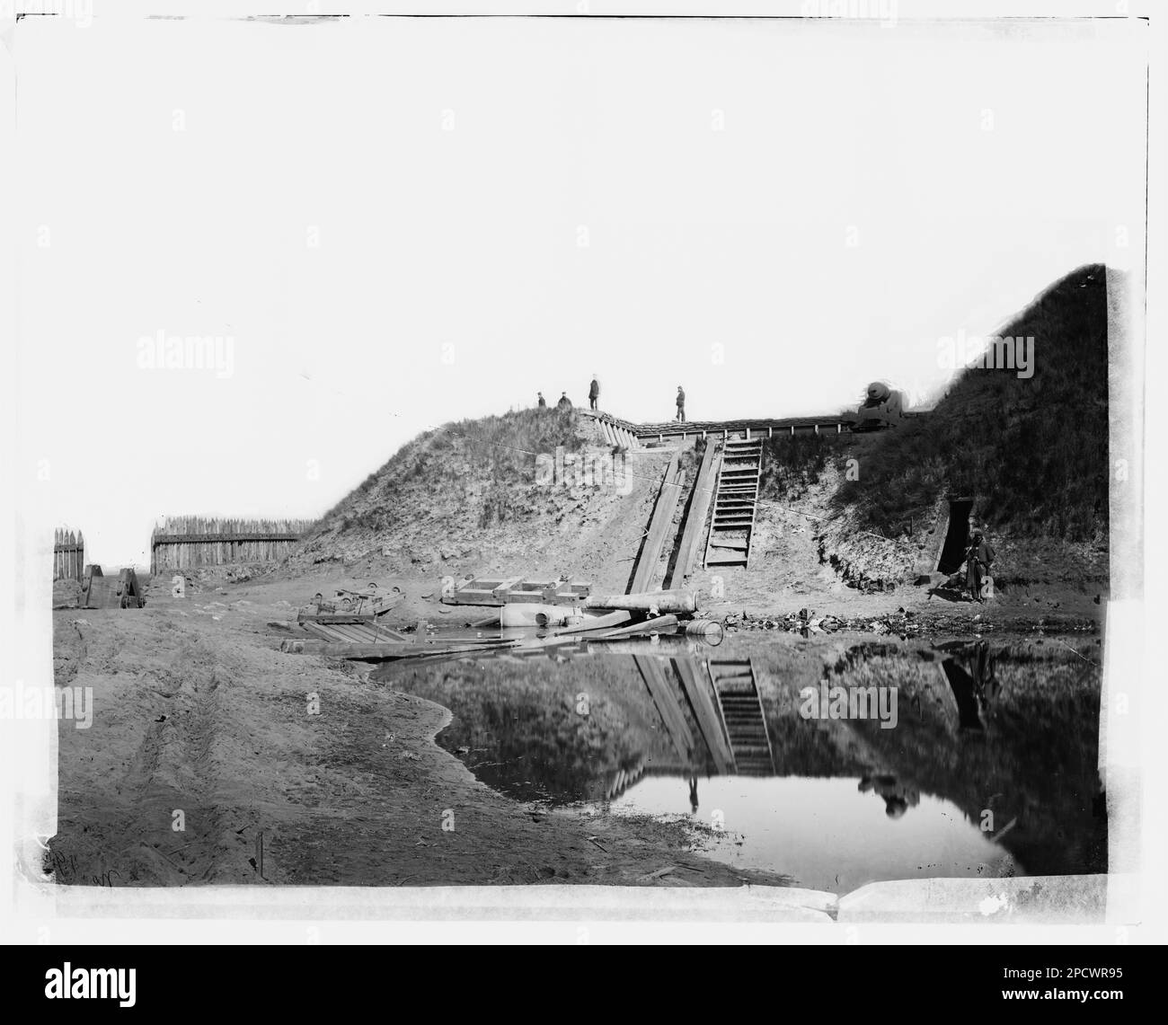 Fort Fisher, North Carolina. View of first traverse northwest end ...