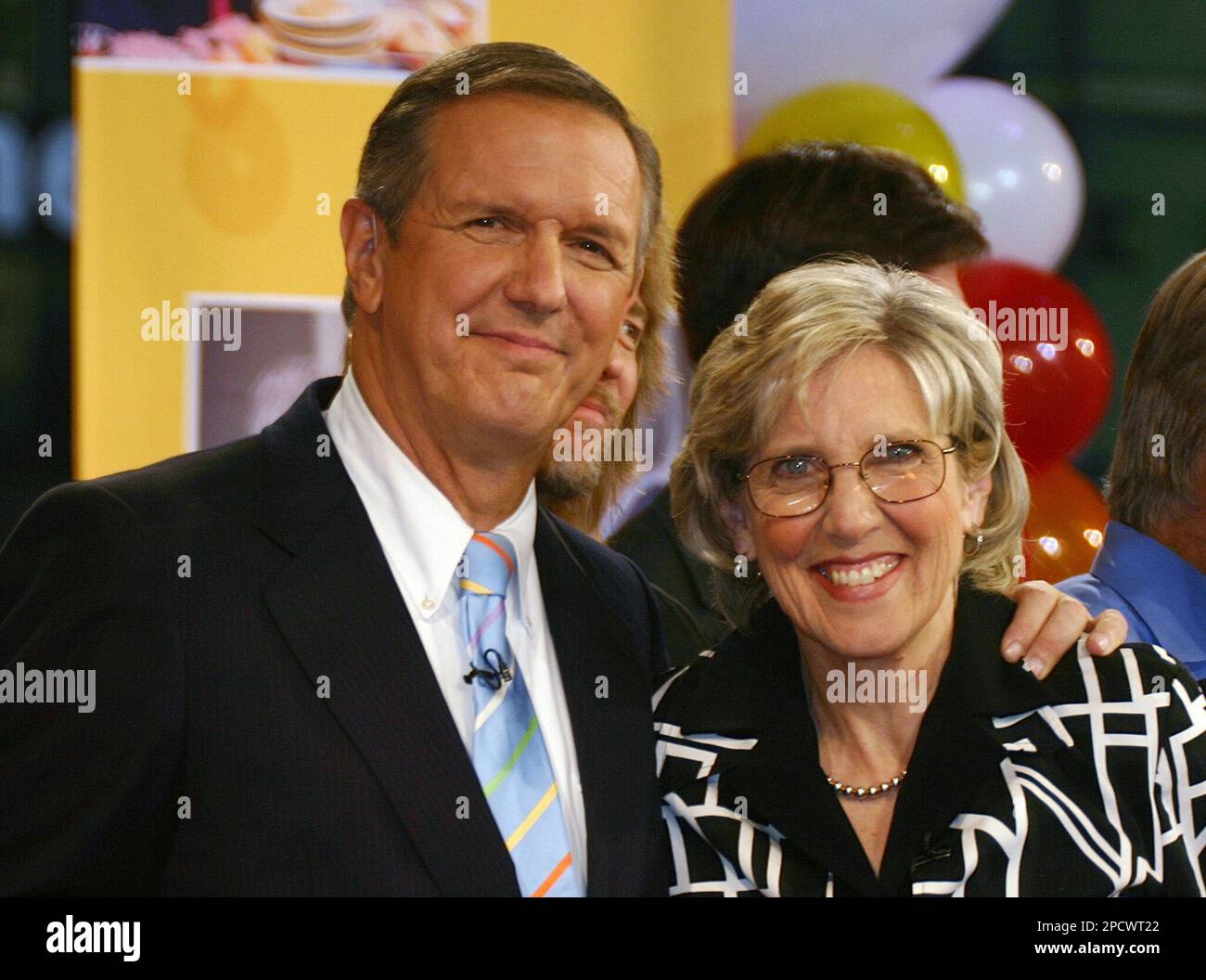 ABC's Charles Gibson and his wife Arlene pose for a photo during his ...
