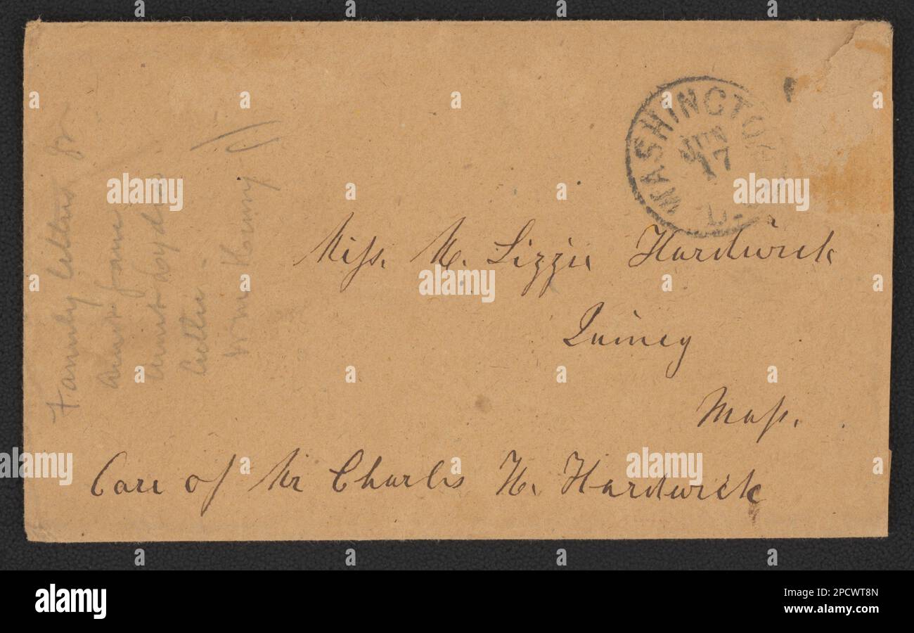 Letter from unidentified Civil War nurse of Judiciary Square Hospital ...
