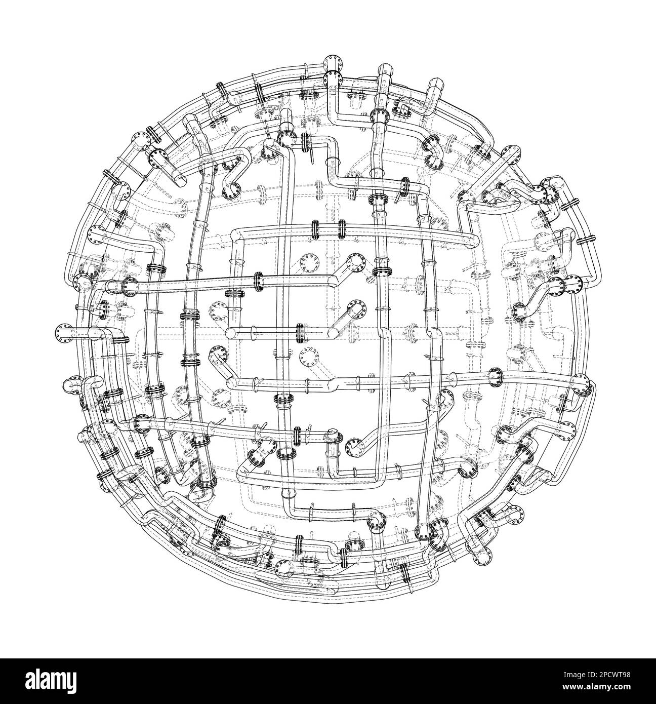 Large water lines Cut Out Stock Images & Pictures - Alamy