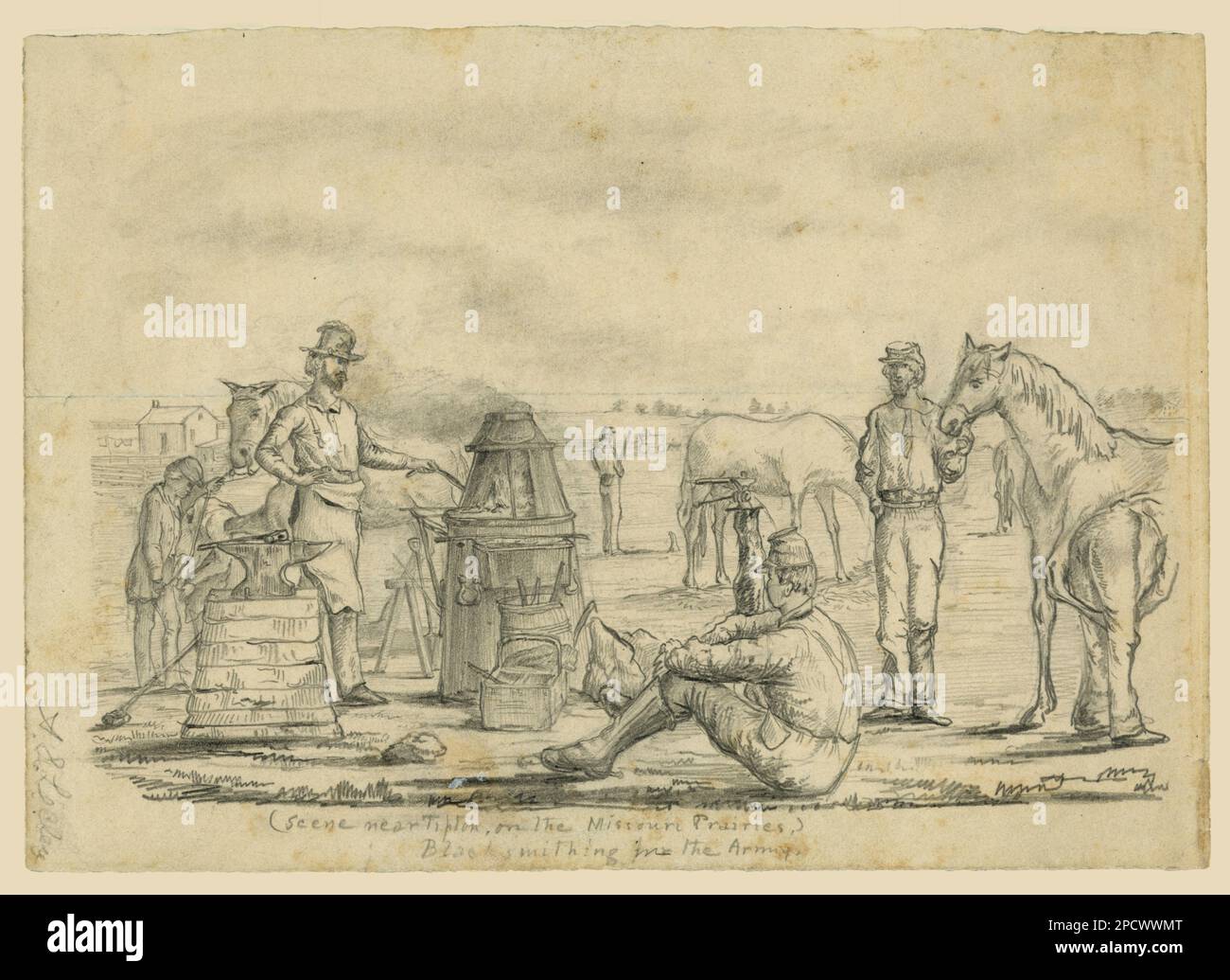 Blacksmithing in the military hi-res stock photography and images - Alamy