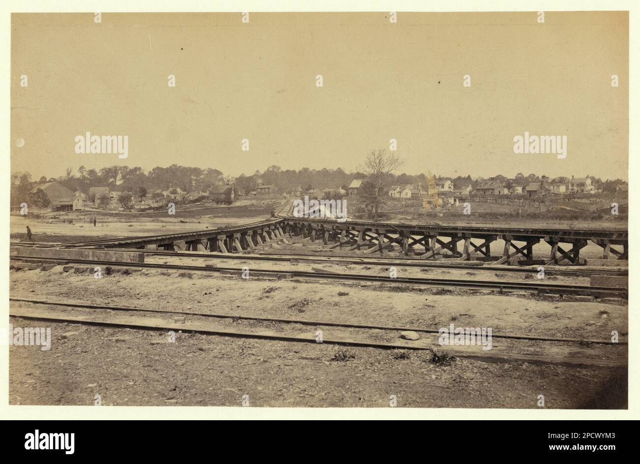 View of the "Y" on the City Point and Army railroad line. Title devised ...