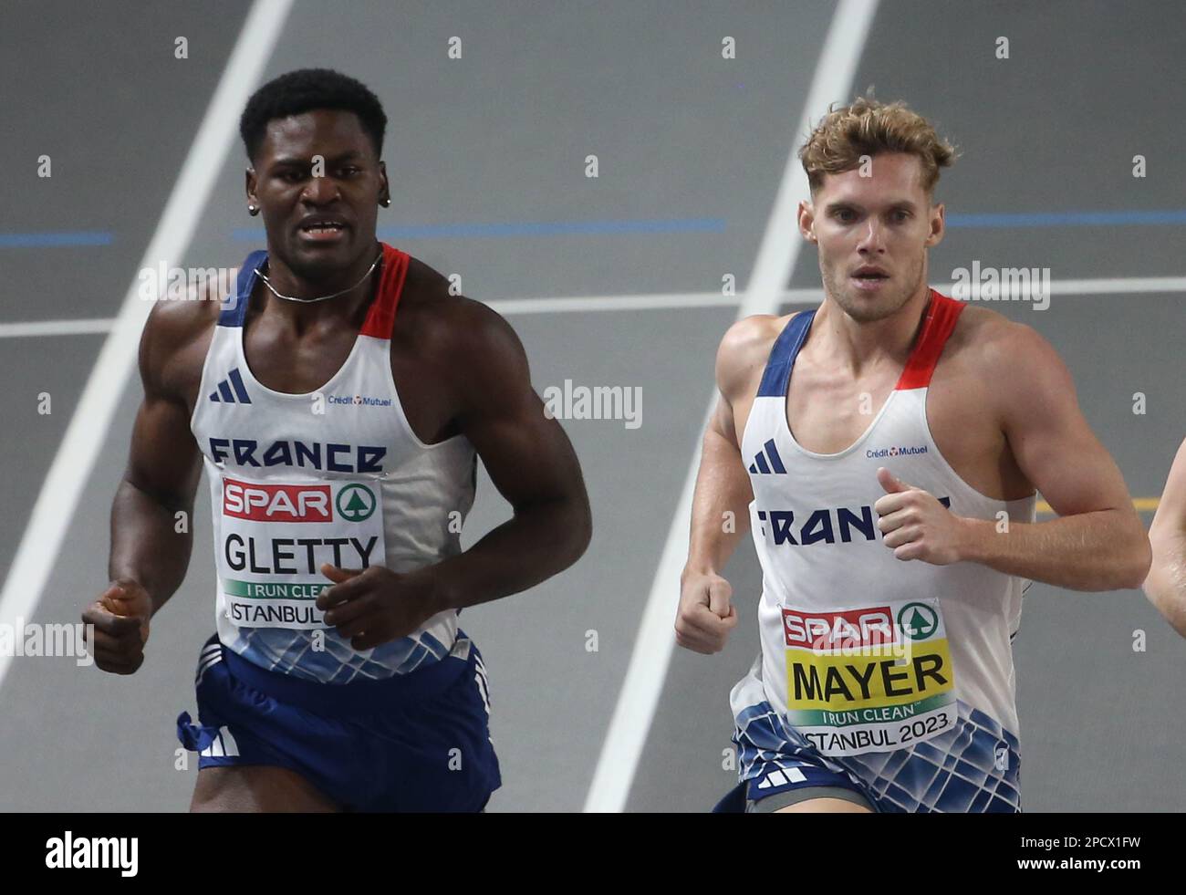 Makenson GLETTY and Kevin MAYER of France 1000m Men Heptathlon during ...