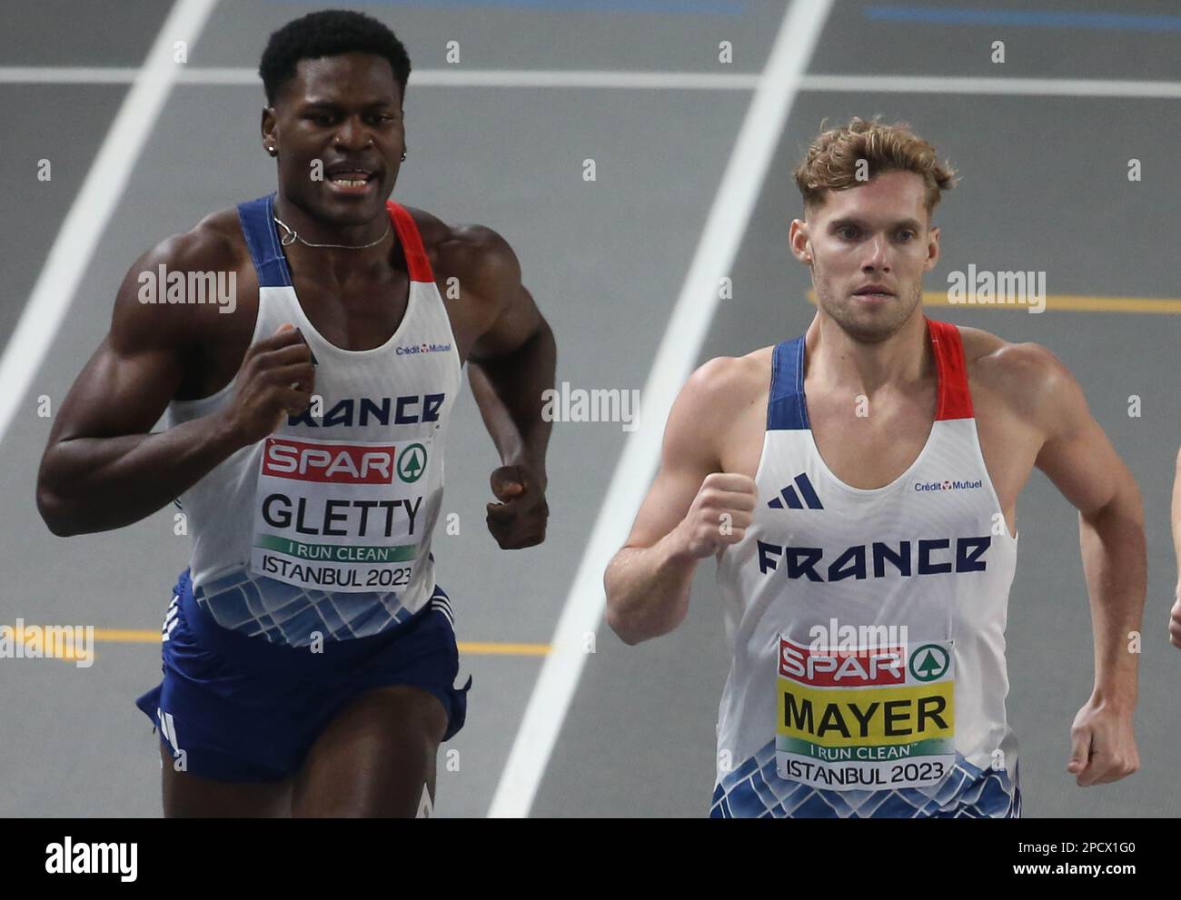 Makenson GLETTY and Kevin MAYER of France 1000m Men Heptathlon during ...