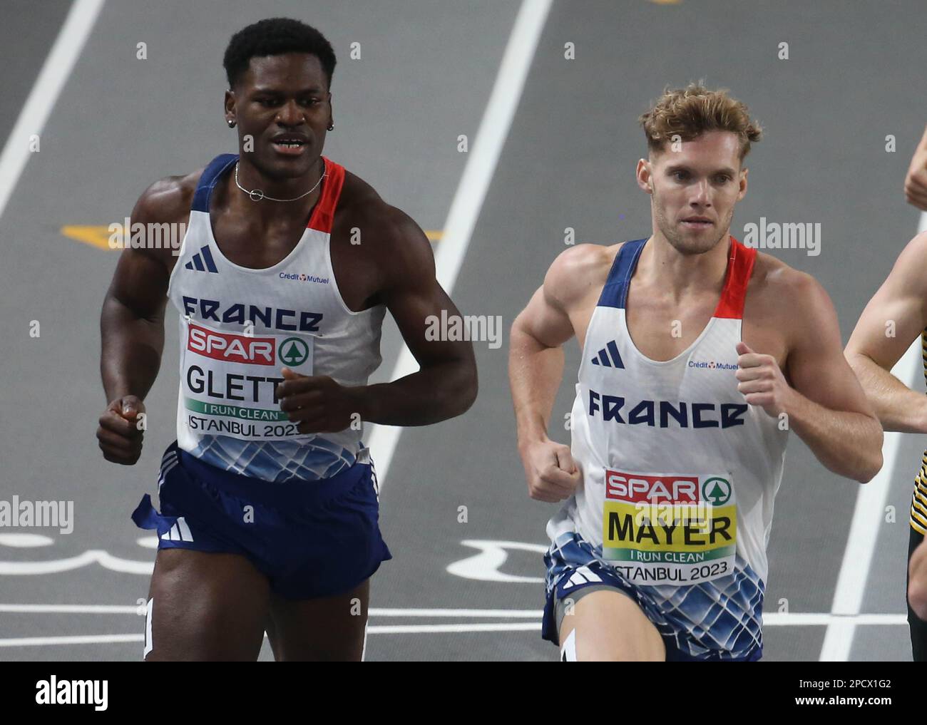 Makenson GLETTY and Kevin MAYER of France 1000m Men Heptathlon during ...