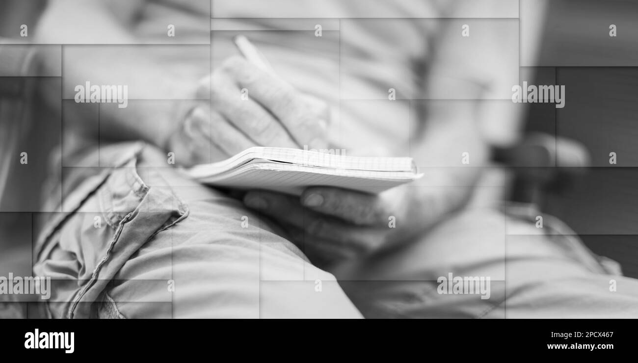 Taking notes Black and White Stock Photos & Images - Alamy