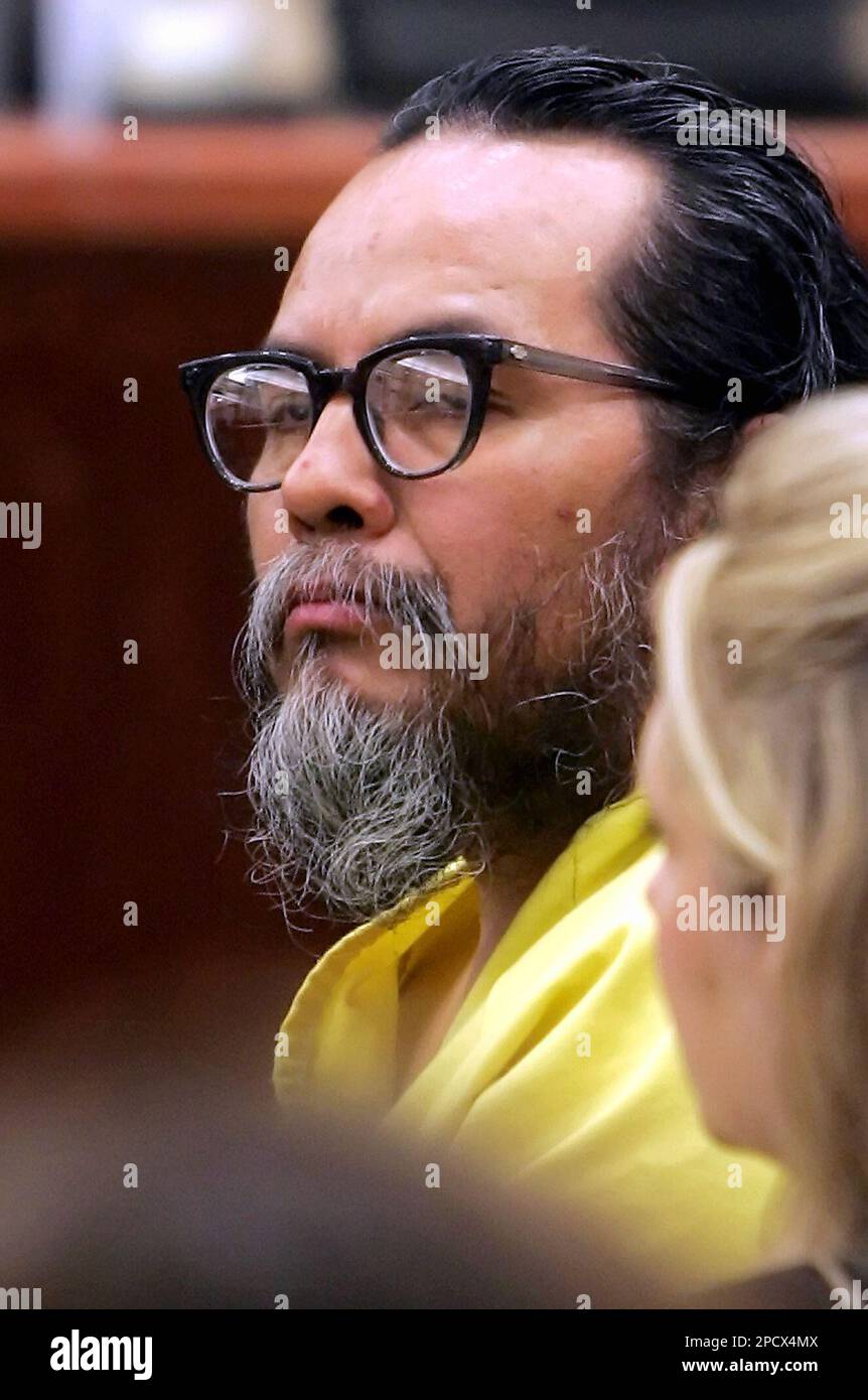 Serial killer Angel Maturino Resendiz sits in a Houston courtroom ...