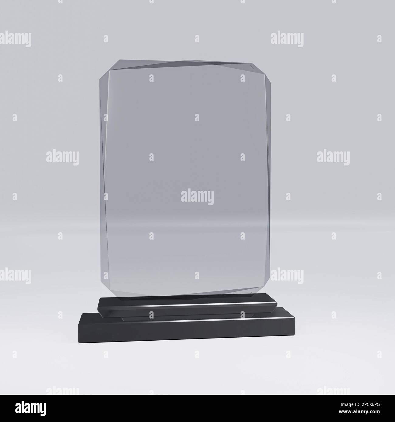 glass trophy 3d render mockup Stock Photo - Alamy