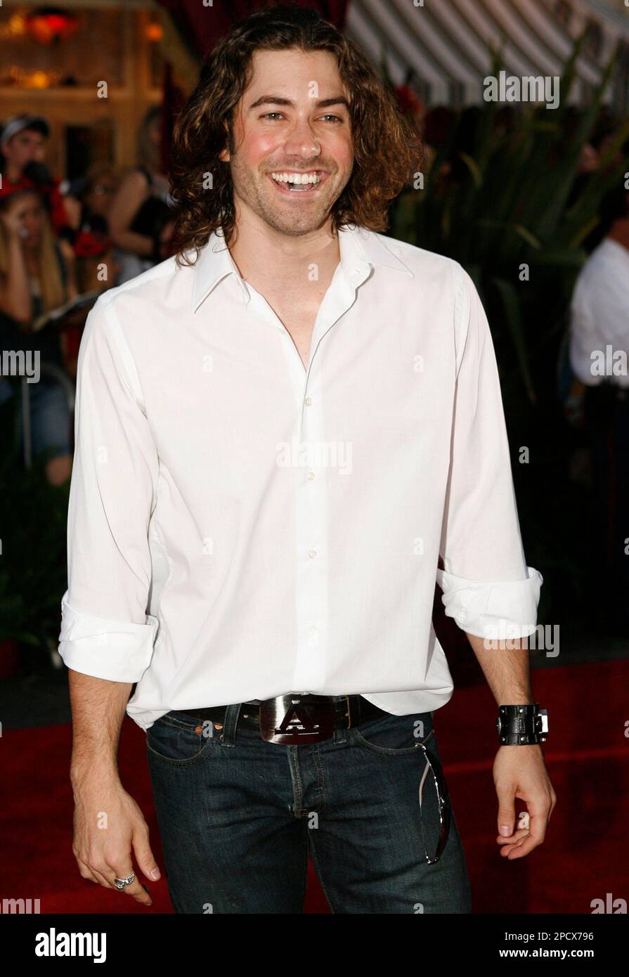 Former "American Idol" contestant Ace Young poses for photographers ...