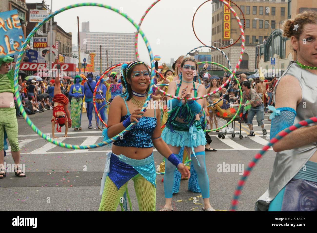 Members of "Kostume Kult" perform during the Coney' Island's Mermaid ...