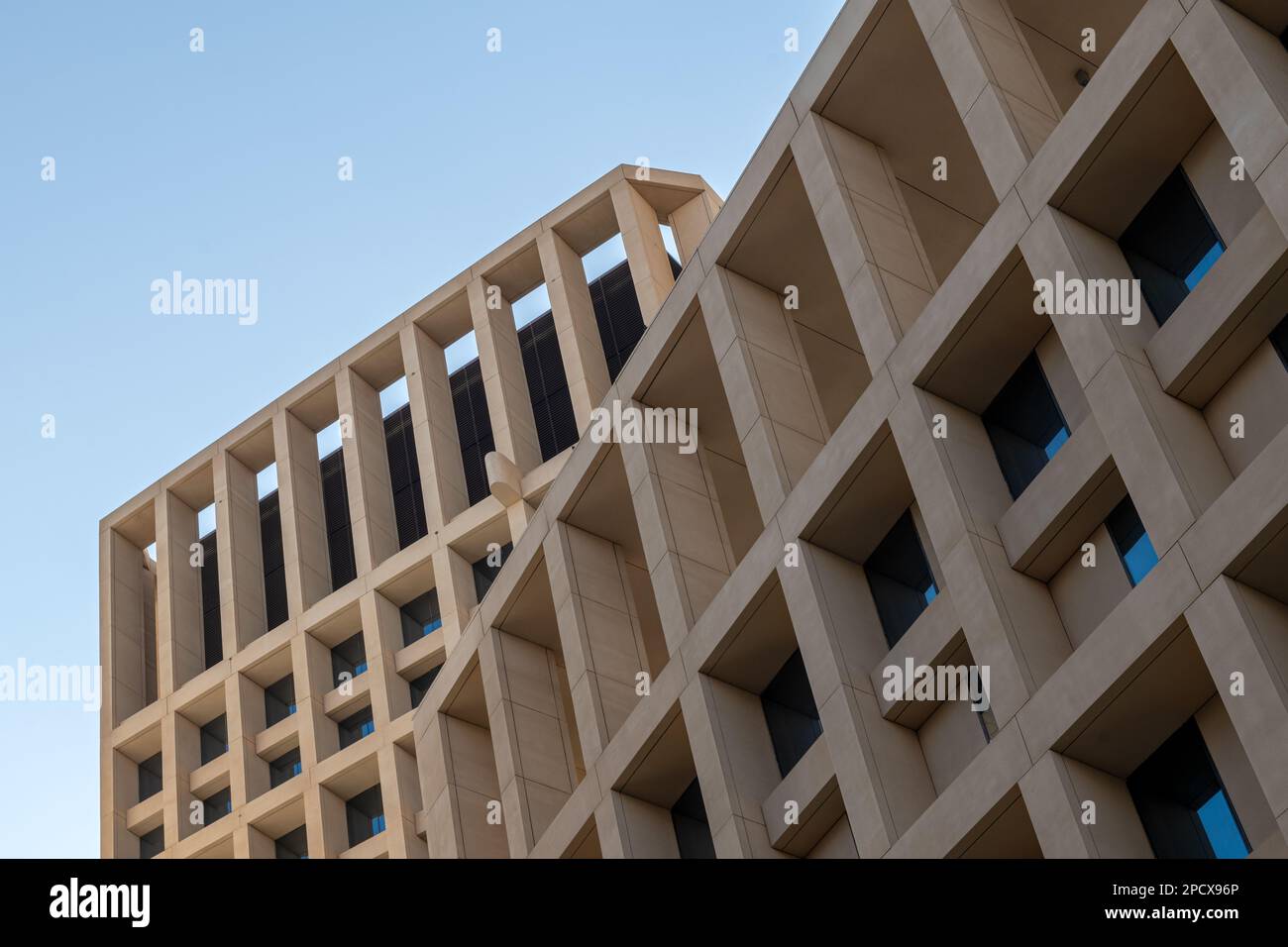 Msheireb, Qatar - February 27, 2021: Building Architecture of Mushreib ...