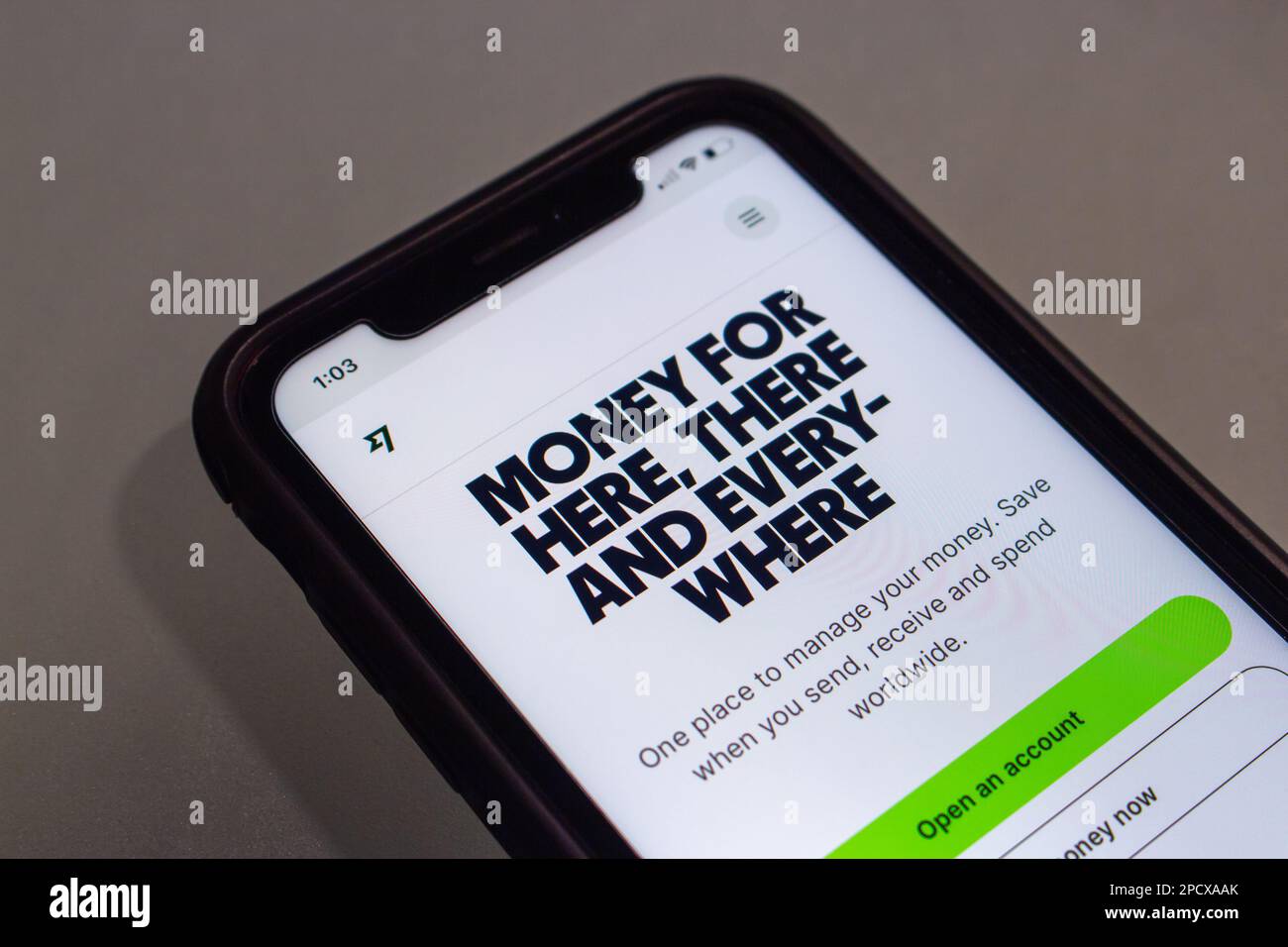 Vancouver, CANADA - Mar 8 2023 : The website of Wise (ex TransferWise ...