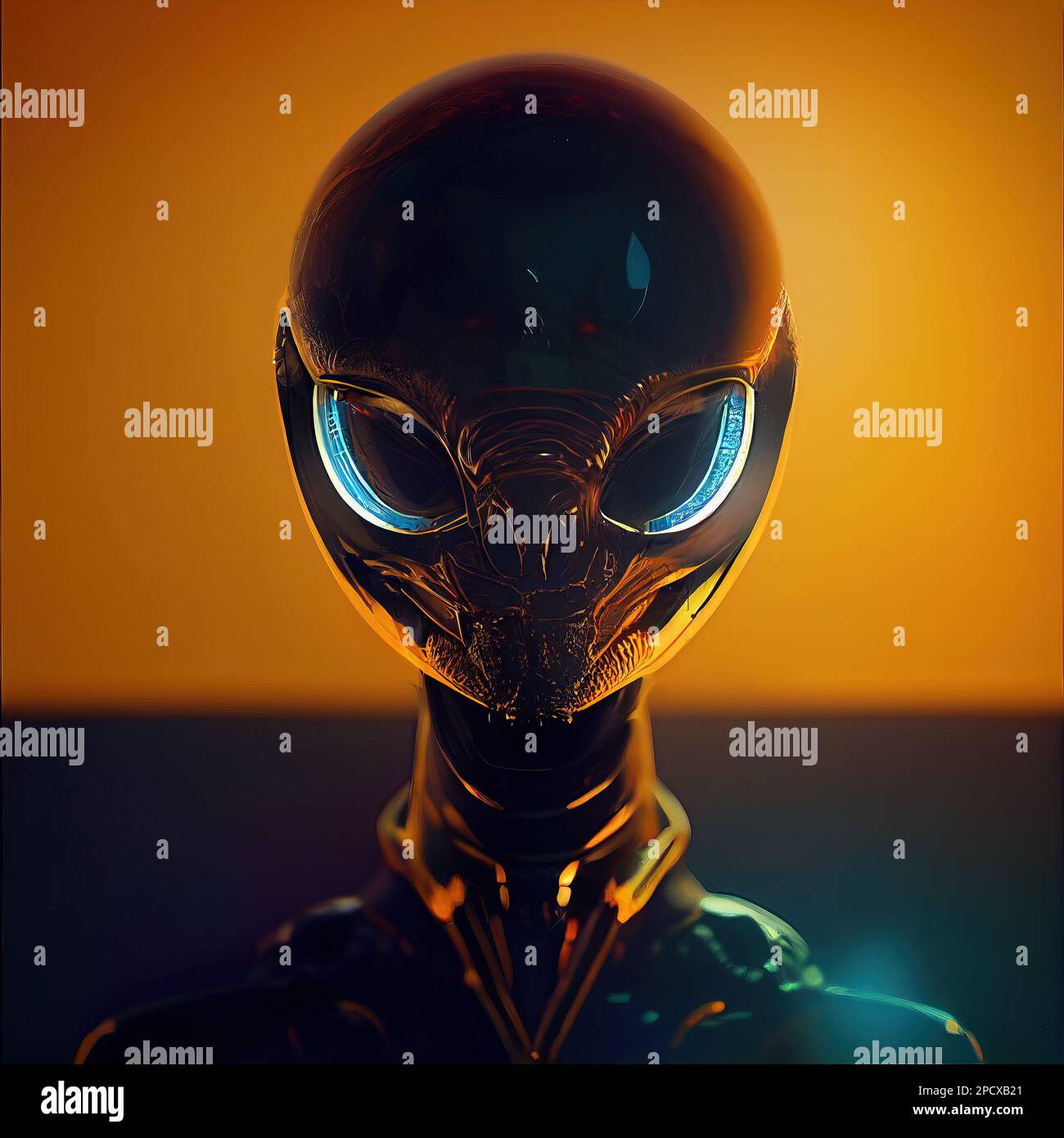 Realistic alien portrait hi-res stock photography and images - Alamy