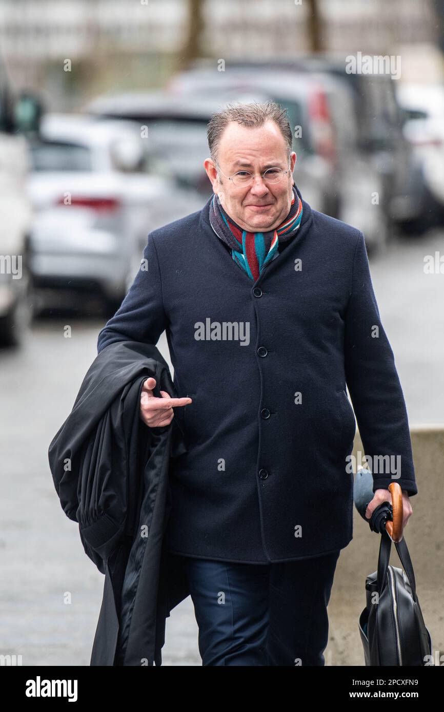 Lawyer Eric Boon arrives for a session of the case before the Antwerp ...