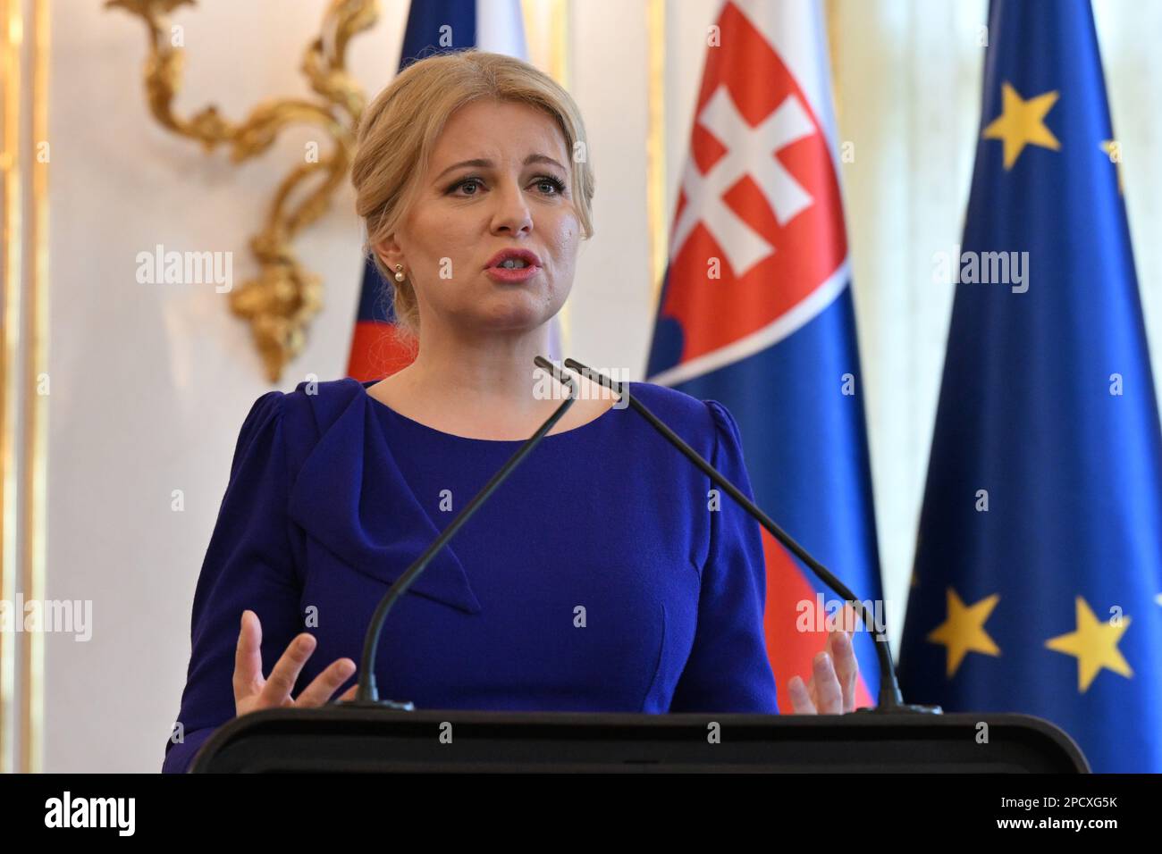 Czech President Petr Pavel visits Slovak President Zuzana Caputova ...